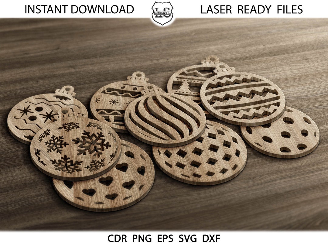 22 Christmas Balls Svg, Christmas Decorations Cut Files, Christmas Tree ...