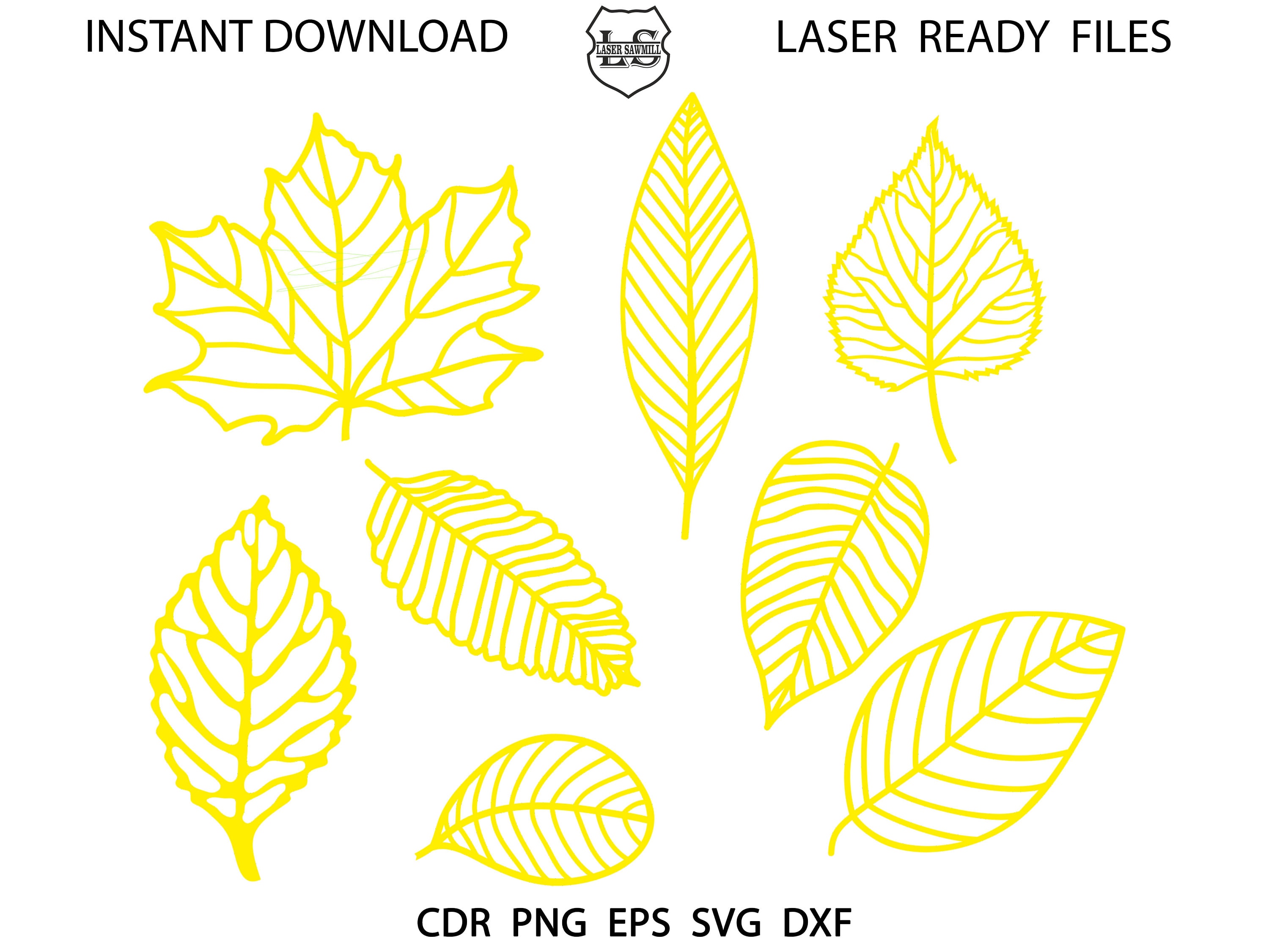 Feuille svg 8 Feuilles superposées svg 8 Feuilles svg - Etsy Canada