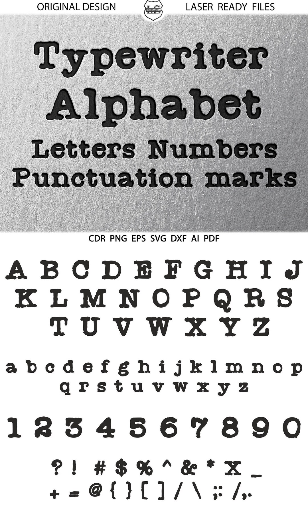 Typewriter Alphabet Letters SVG Machine Type Alphabet Newspaper ...