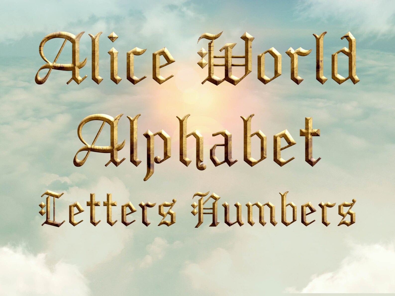 Alice World Letters Instant Download Alice Letters SVG Magic - Etsy