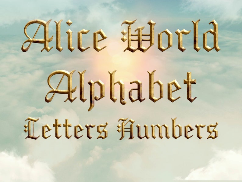 Alice World Letters Instant Download Alice Letters SVG Magic - Etsy