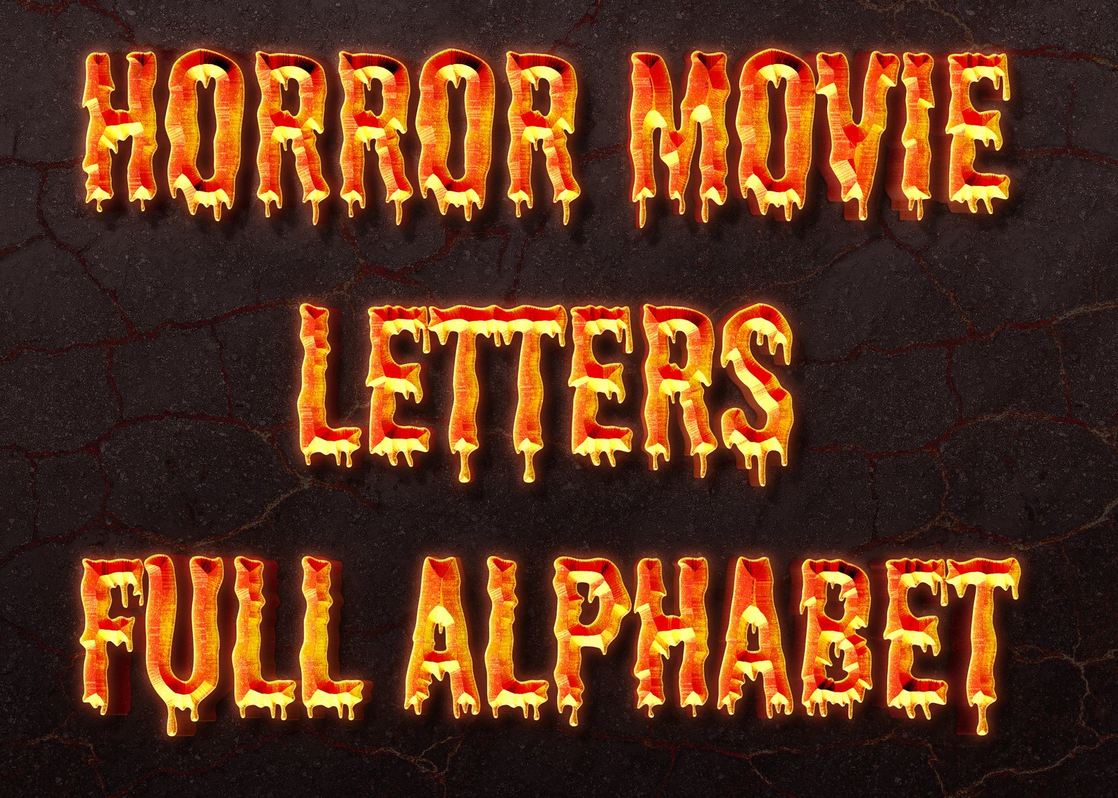 Horror Movie Alphabet Letters | Horror Letters | SVG DXF PDF ...