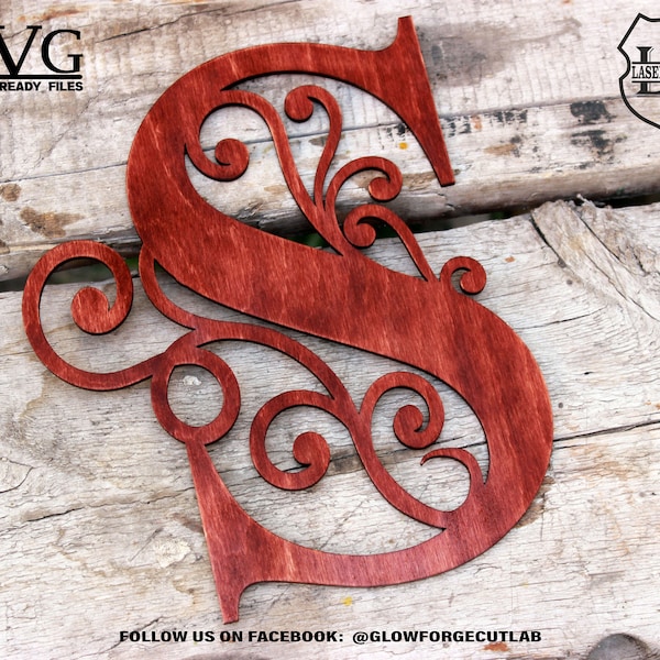 Swirl Monogram - Etsy