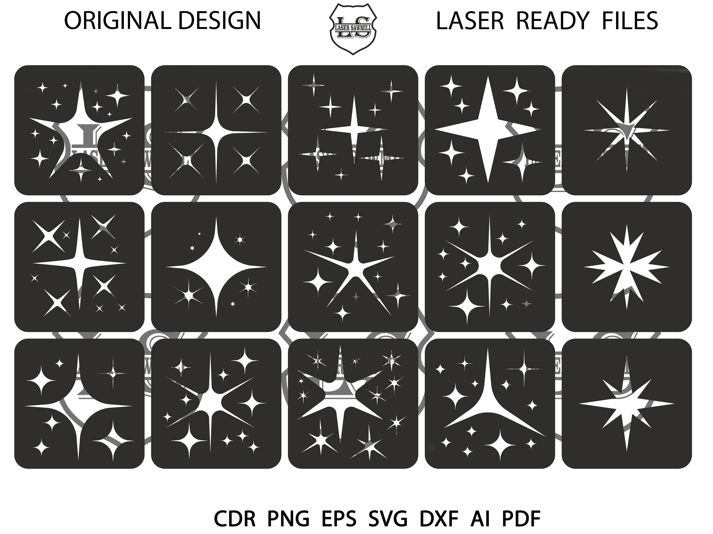 15 Square Coaster Dfx, Svg, Cdr, Eps, Coasters for Hot, Laser Cut ...