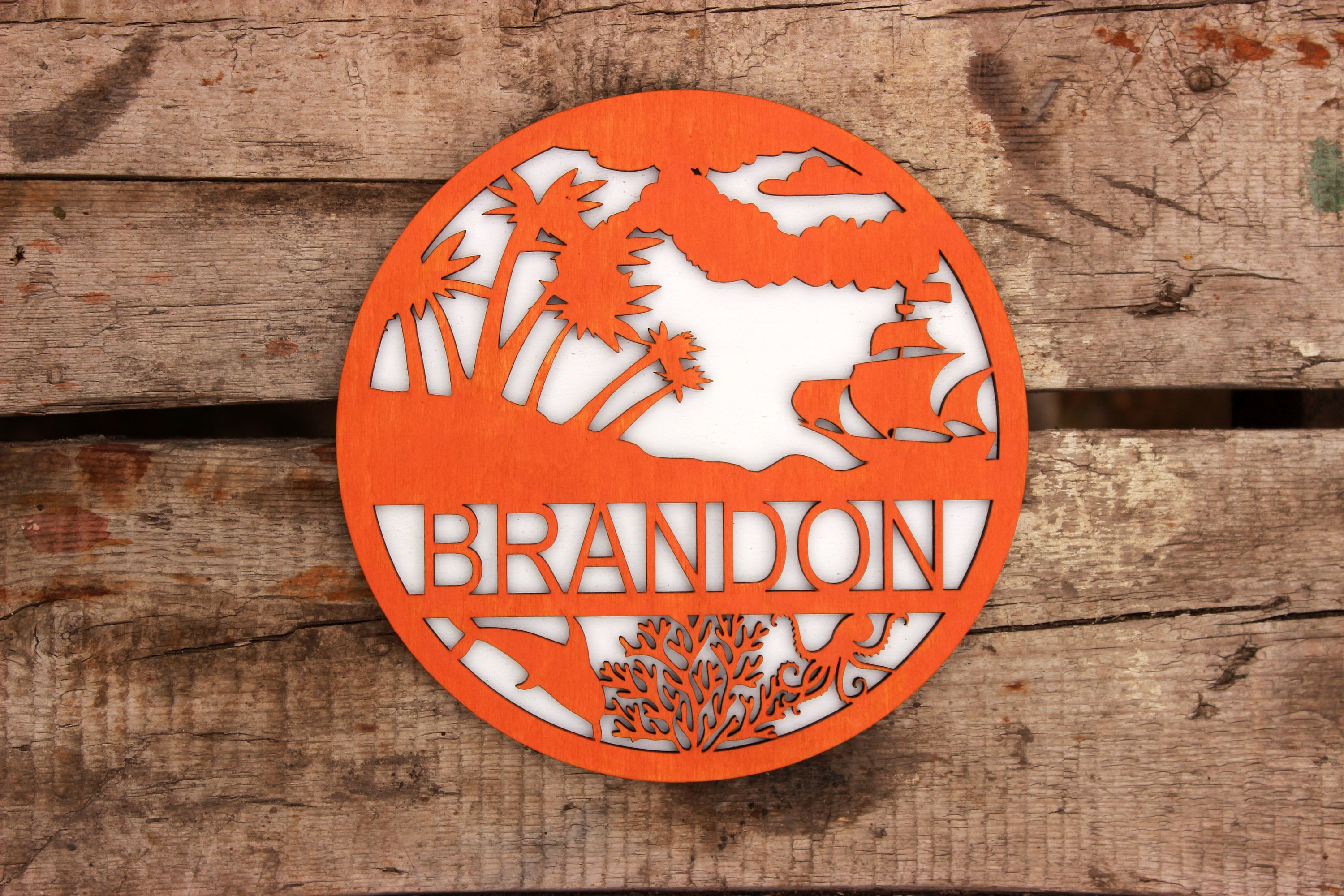 Nature Landscape Monogram Circle SVG Cut File Digital Vector Cricut ...
