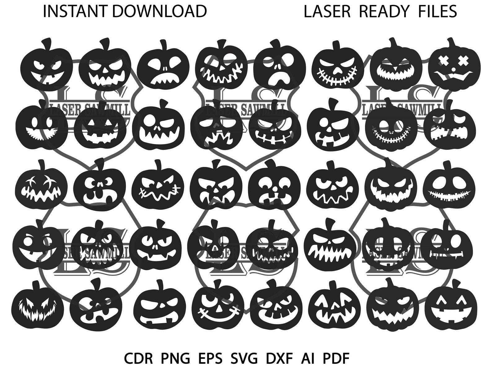 40 Pampkin Halloween Coaster Set Svg Vector Pumpkin Coasters - Etsy