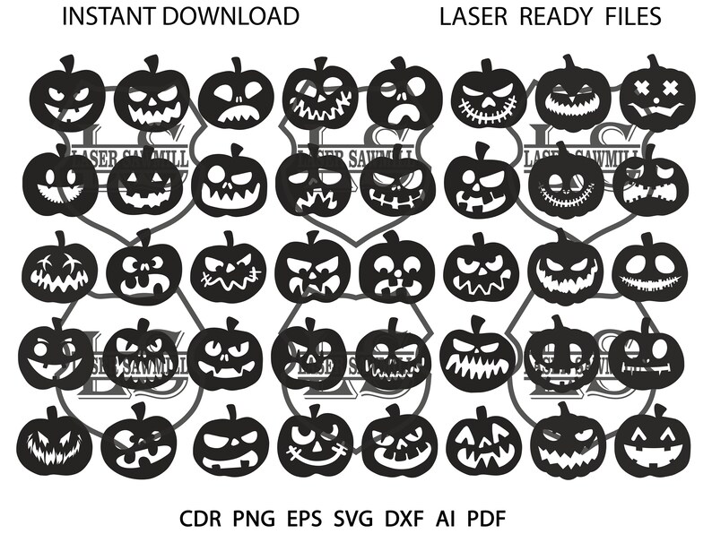 40 Pampkin Halloween Coaster Set Svg Vector Pumpkin Coasters - Etsy
