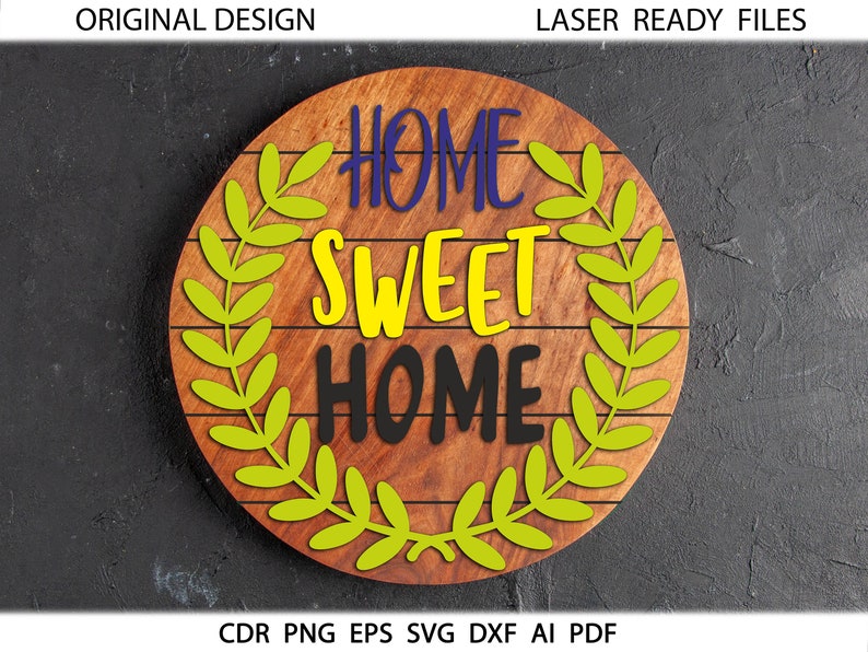 Home Sweet Home Sign Spring Sign SVG Bee SVG Summer Decor - Etsy