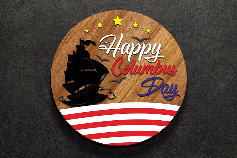 Columbus Day Sign SVG Welcome Sign SVG Columbus Day SVG | Etsy