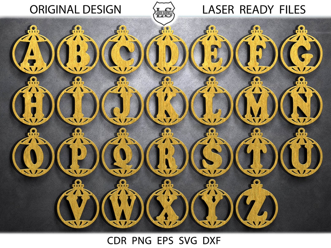 Christmas Monogram SVG. Christmas Ball Svg, Dxf, Png, Eps. Christmas ...