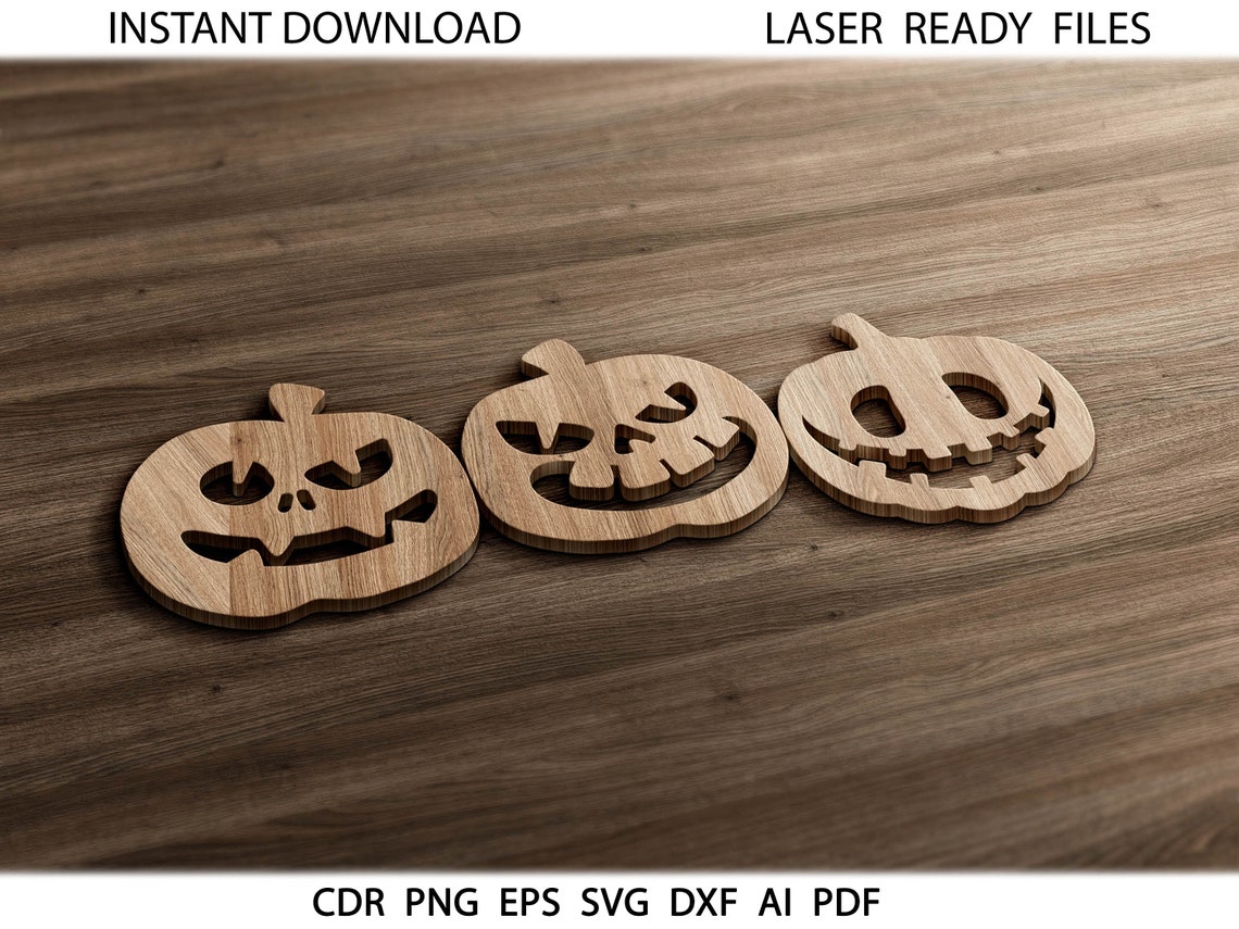 40 Pampkin Halloween Coaster Set Svg Vector Pumpkin Coasters - Etsy