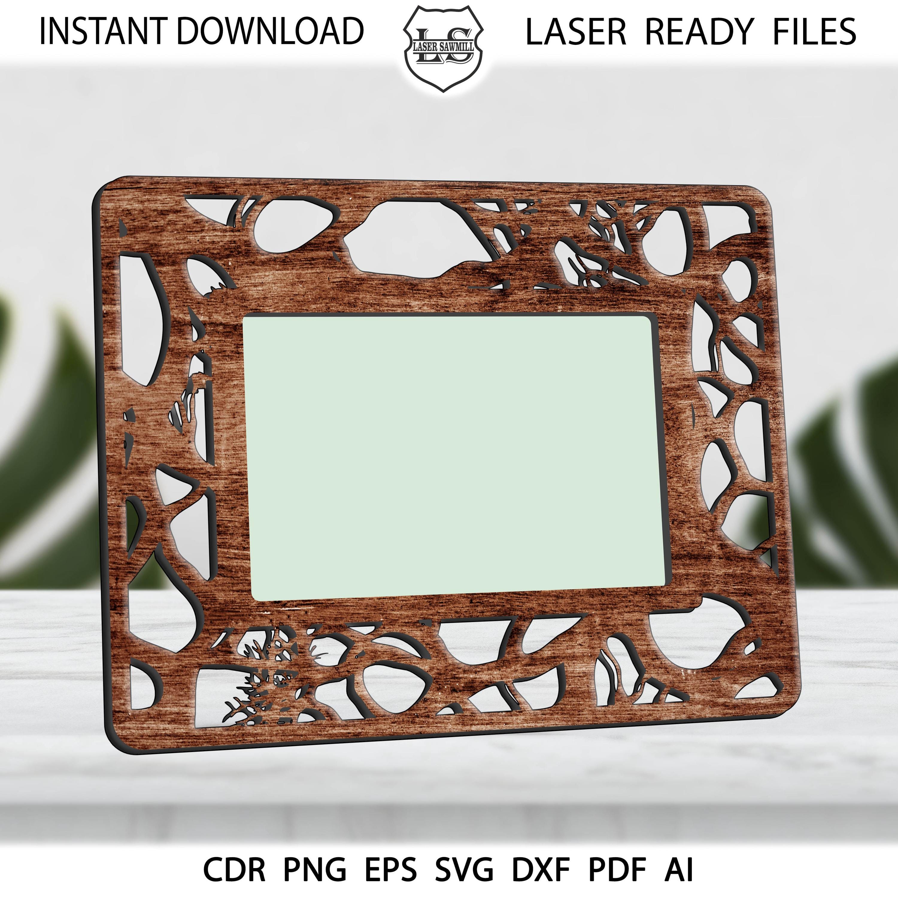 Custom Photo Frame SVG Bundle, Personalized 4x6 Laser Cut Files ...