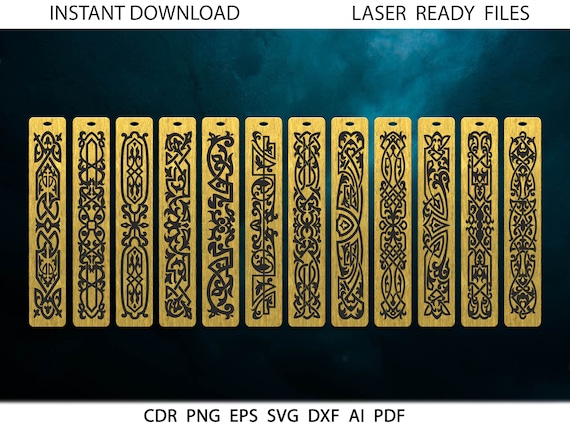 Bookmarks SVG Tribal Bookmark SVG Viking Bookmark Svg - Etsy
