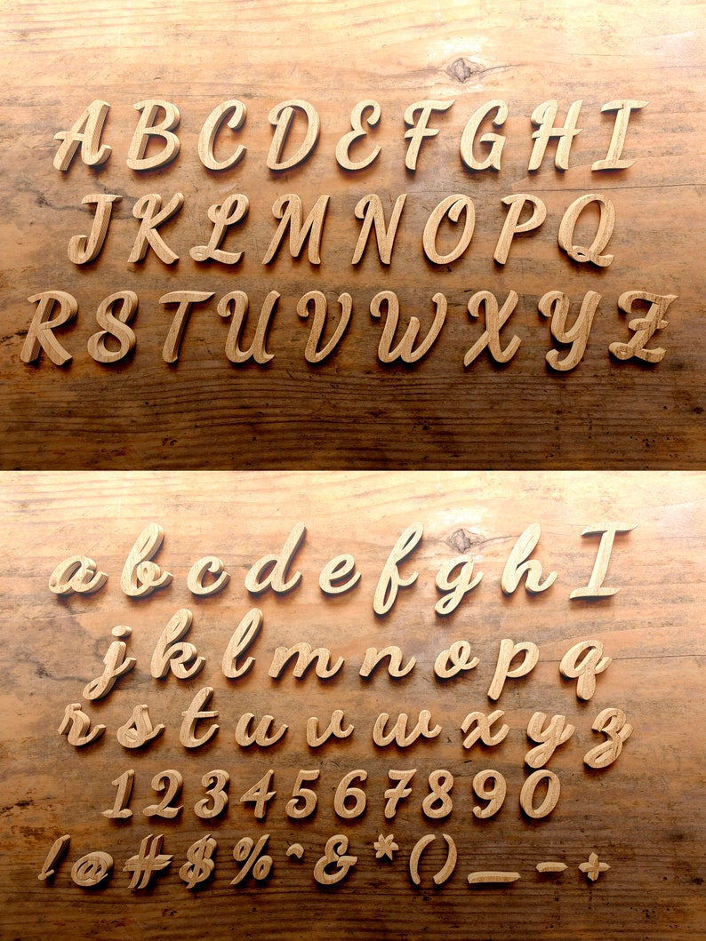 Dancing Script Alphabet Cursive Alphabet Letters SVG DXF - Etsy