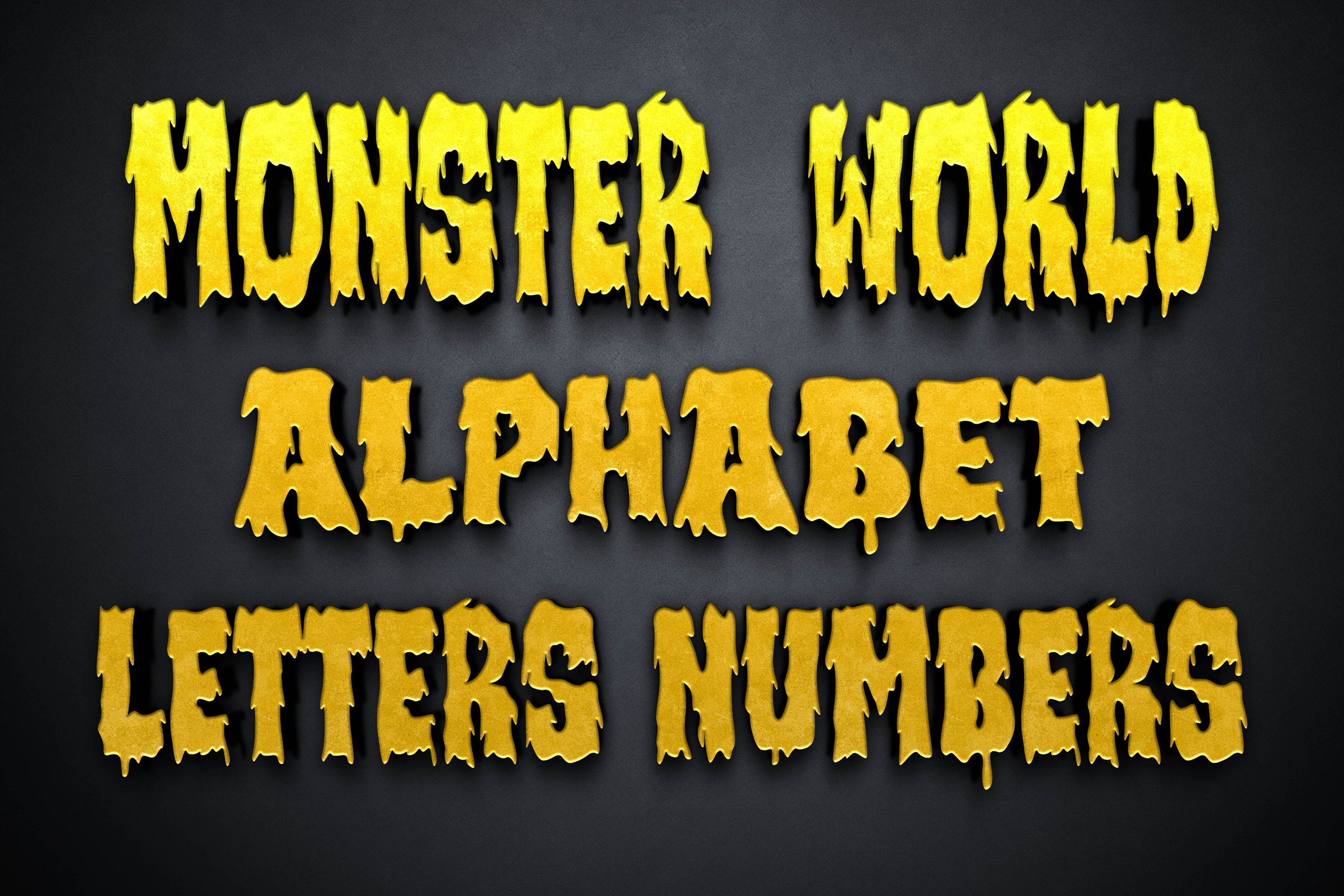 Monster Alphabet Letters SVG Cartoon Letters DXF Halloween | Etsy UK