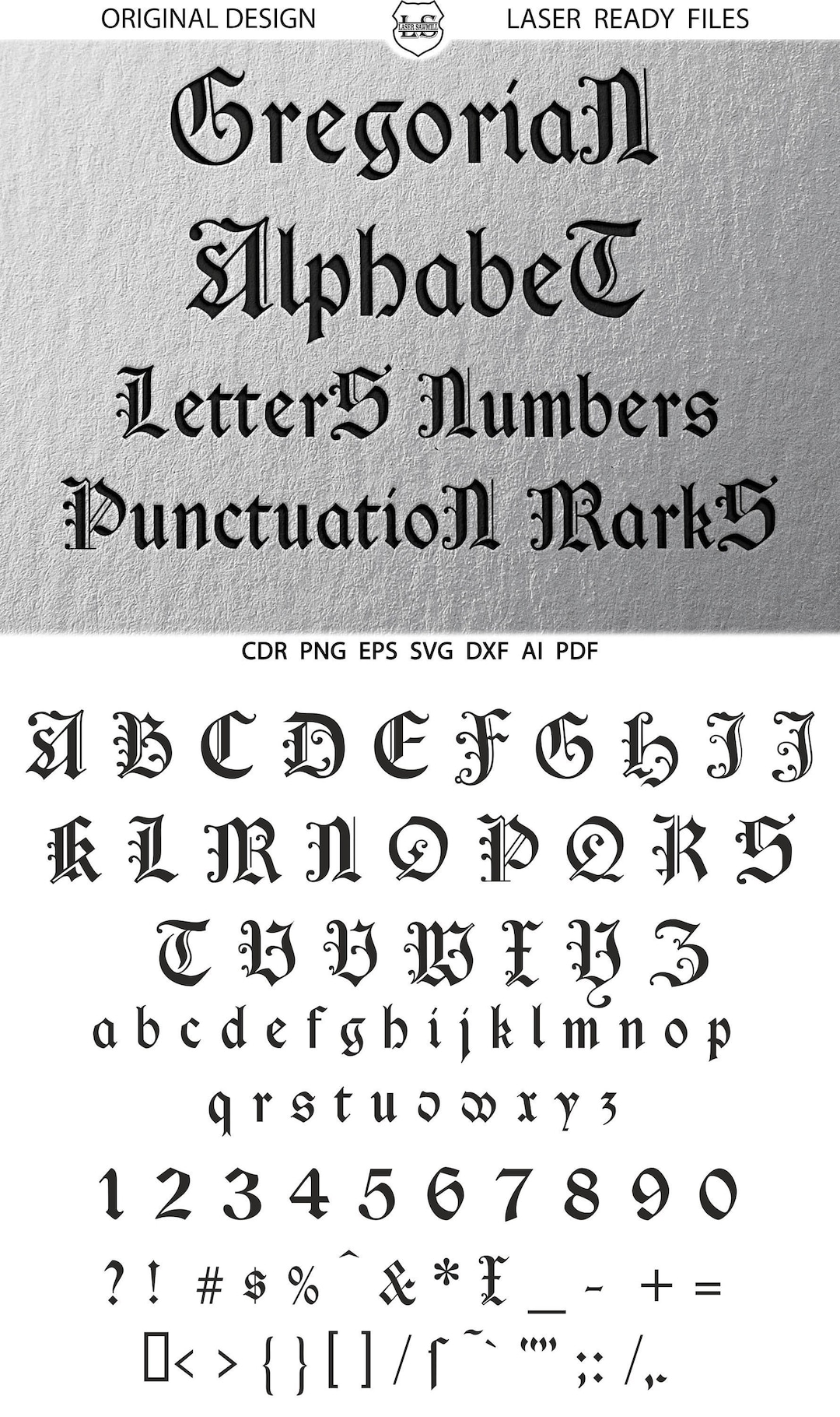 GREGORIAN Alphabet Letters | Gregorian Numbers | Gregorian Letters SVG ...