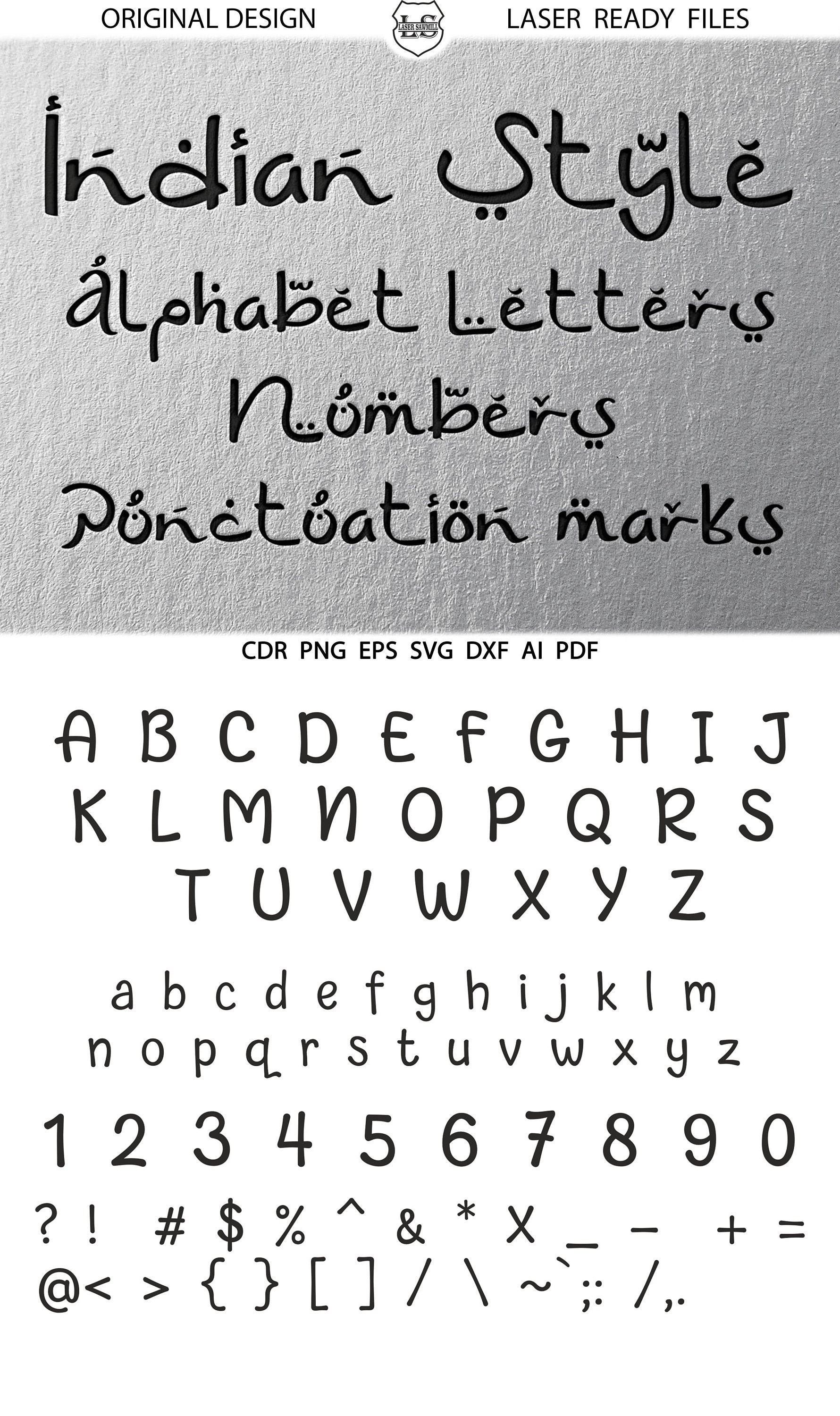 Indian Style Calligraphy