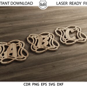 Glowforge Alphabet, Glowforge Letters A-Z Svg,monogram,wedding,alphabet ...