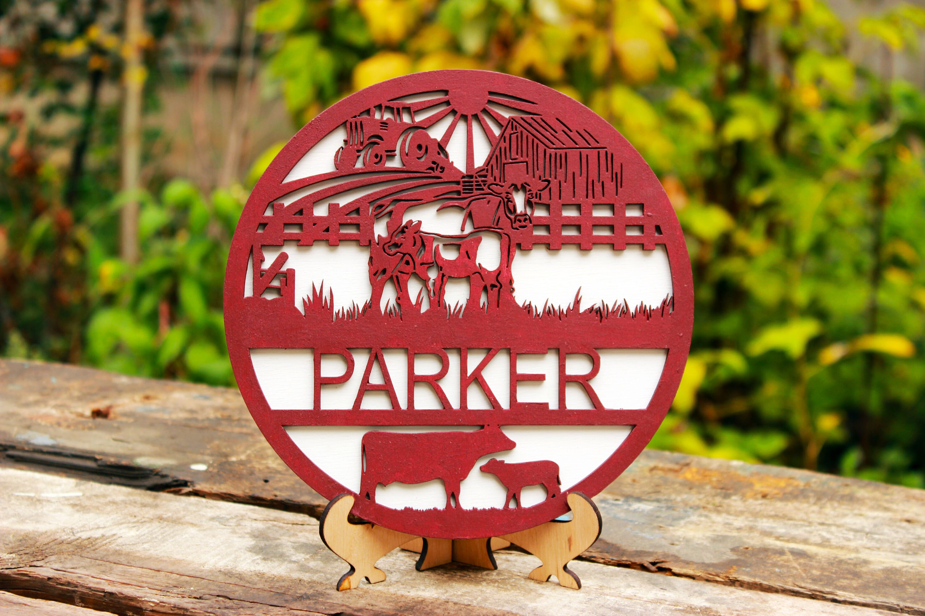 Farm animals life scene Cut Files svgf files for glowforge | Etsy