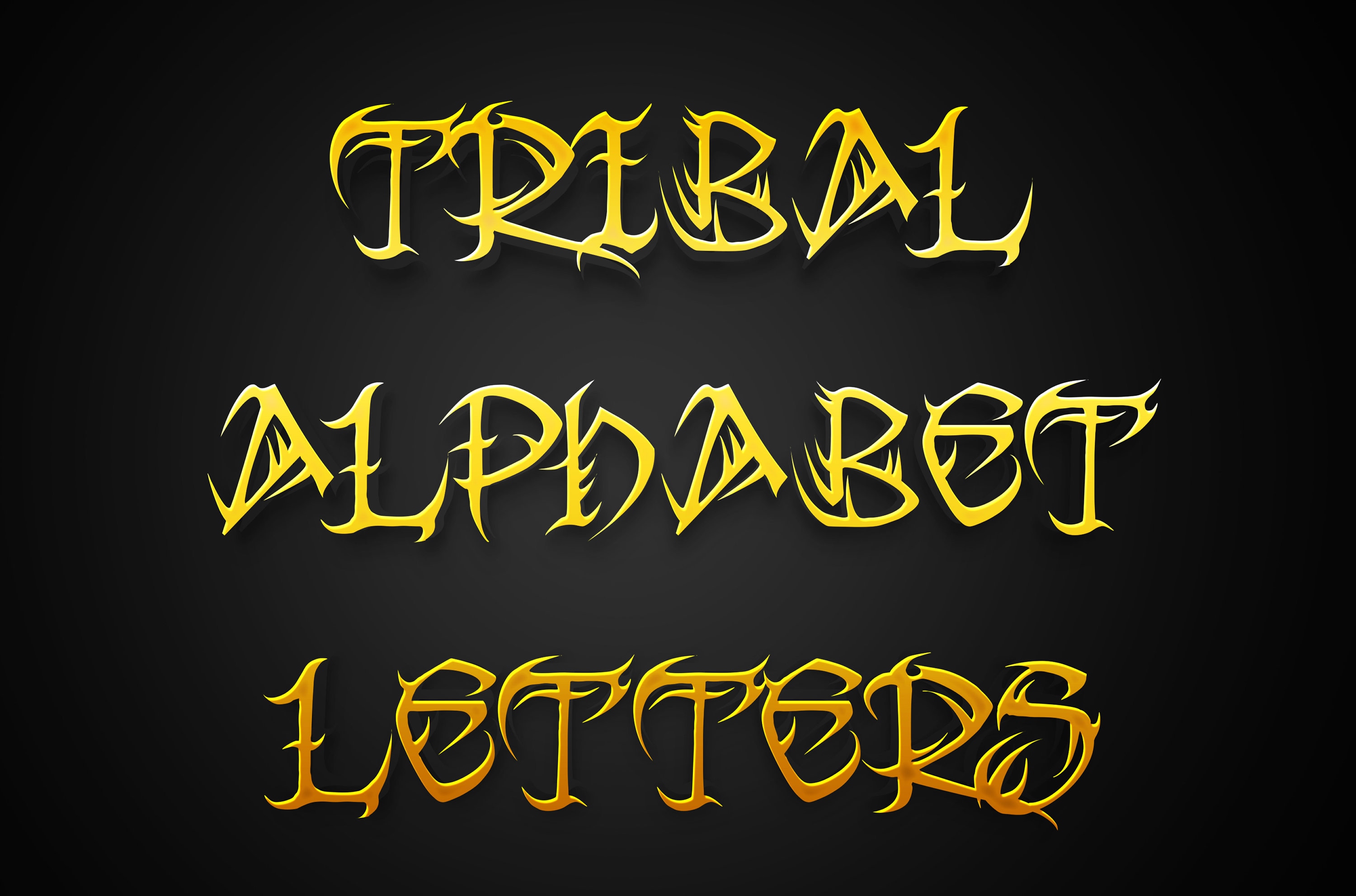 Tribal Alphabet Letters SVG DXF Tribal Style Vector Images - Etsy