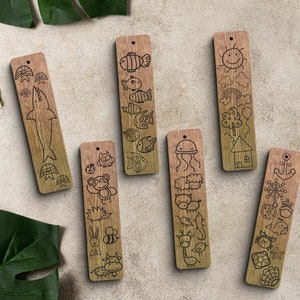 Bookmarks SVG, Glowforge Bookmark SVG Files Template for Laser Cut on ...