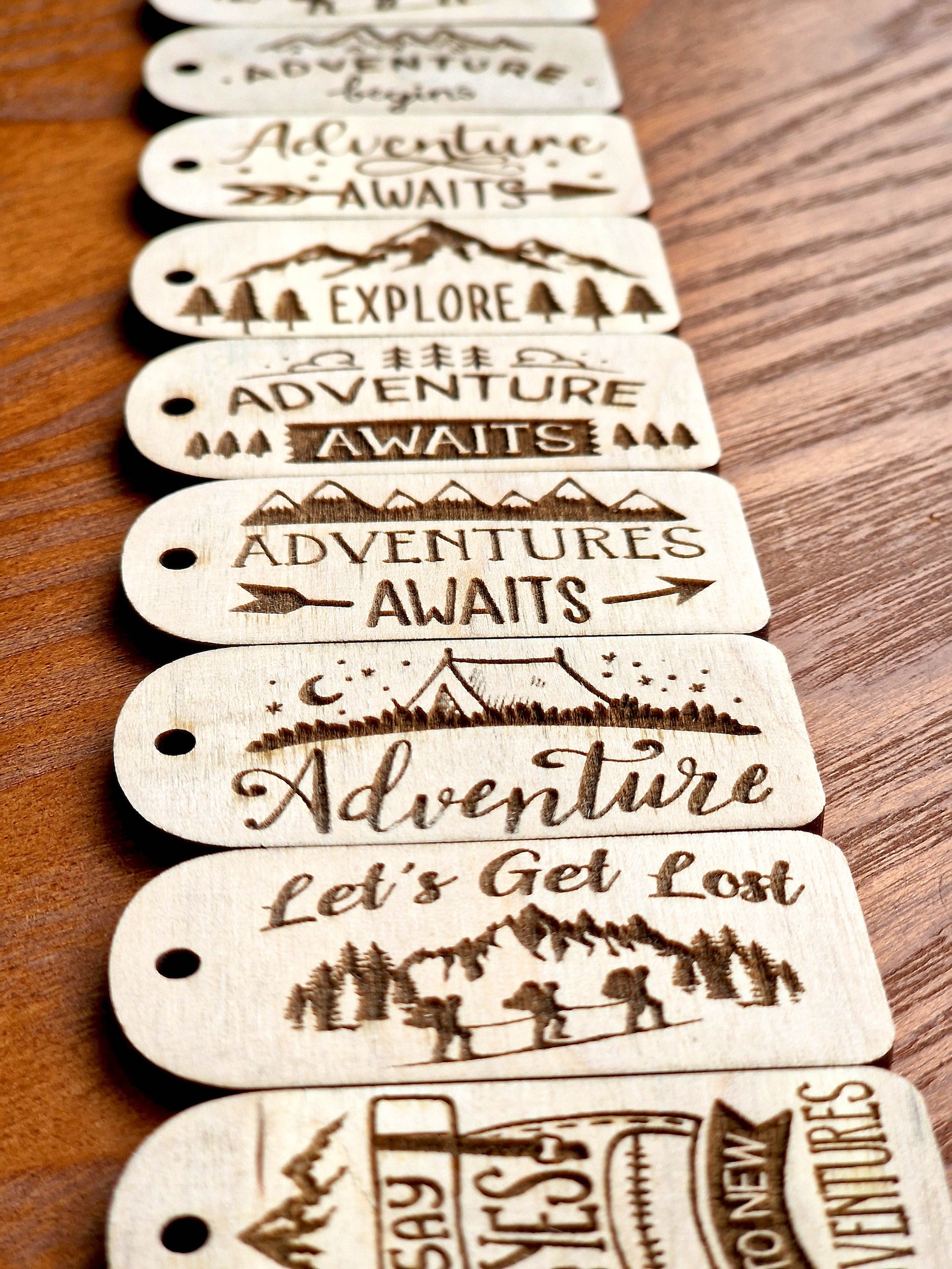 Adventure Keychains SVG Bundle - Glowforge Laser Cut Files CNC Digital ...
