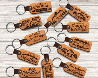 Adventures Keychain SVG, Glowforge Files Keychain, Laser Cut Files ...