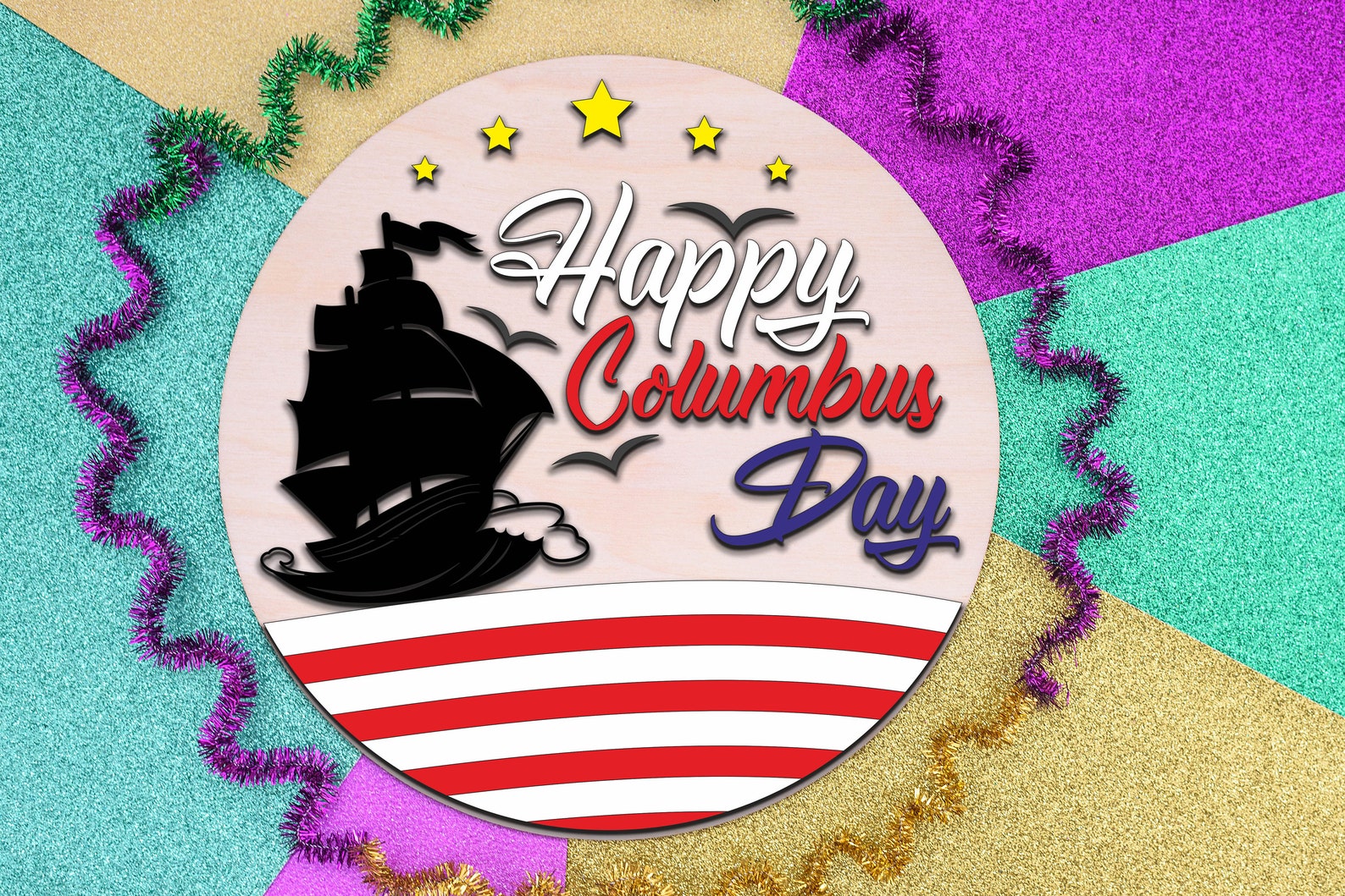 Columbus Day Sign SVG Welcome Sign SVG Columbus Day SVG | Etsy