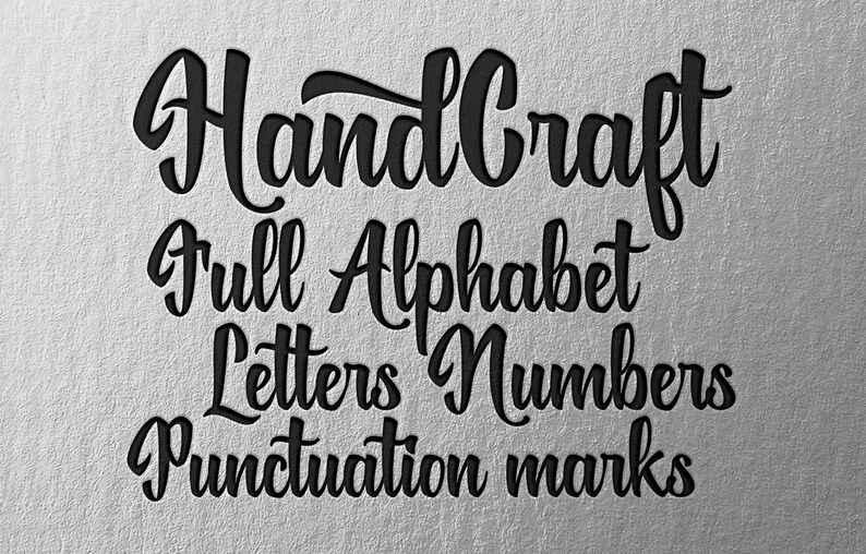 Handcrafting Modern Letters Svg Calligraphy Svg Handwritten - Etsy