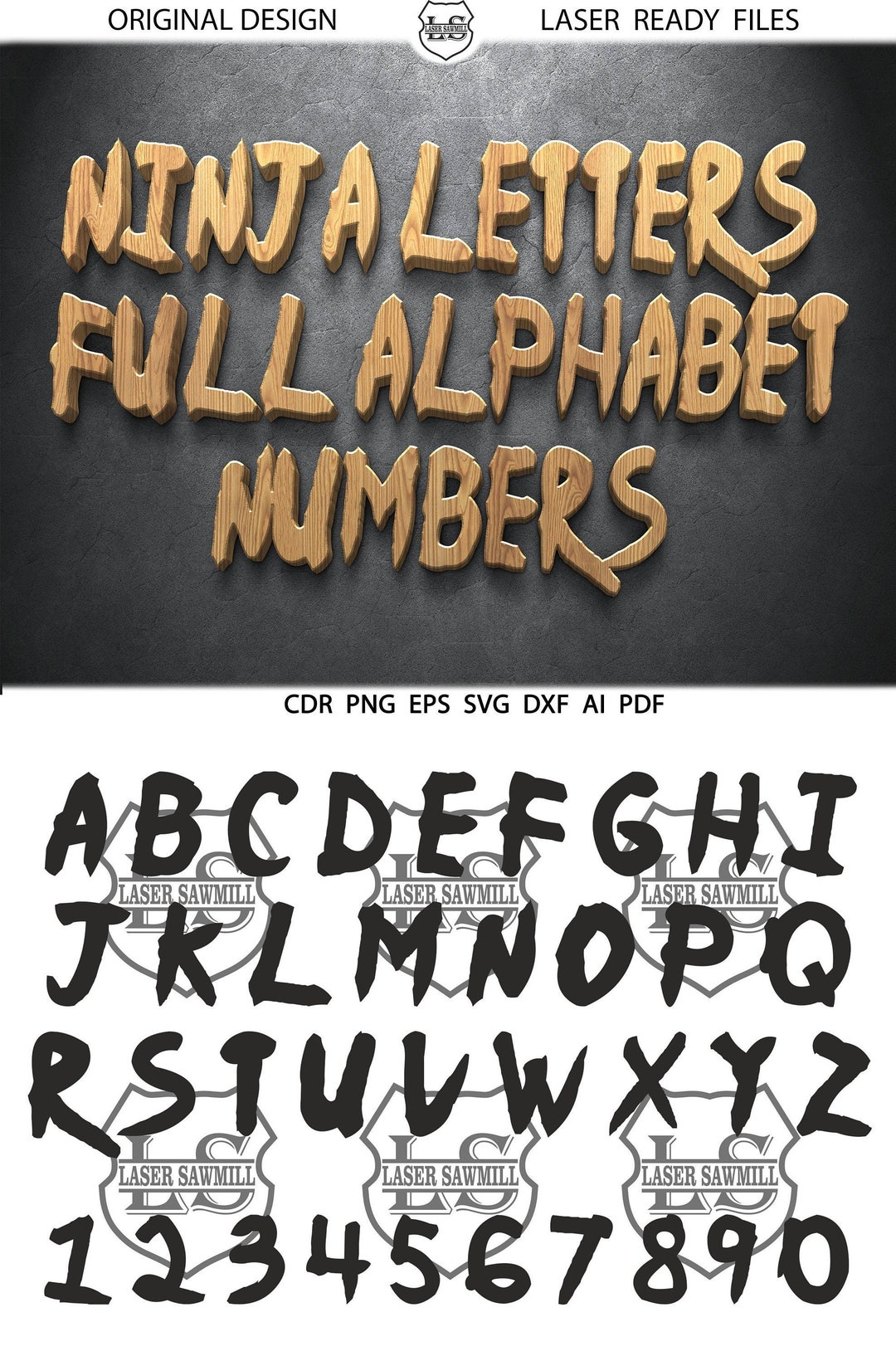 Ninja Letters Svg Ninja Alphabet Cuttable Files Silhouette Cricut Files ...