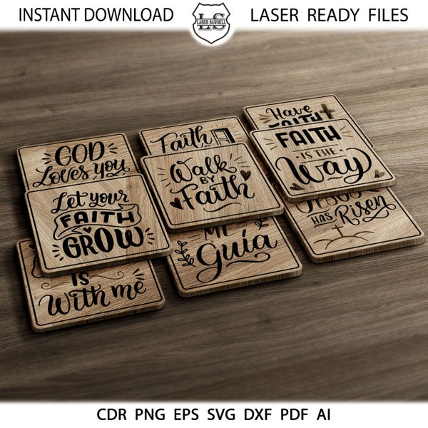 Christian Coasters Svg - Etsy