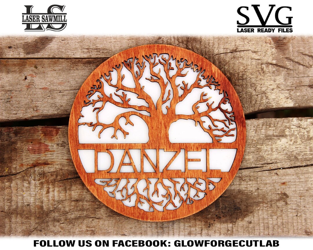 Tree of Life Svg, Glowforge Cut File ,tree Monogram,cut File,tree of ...
