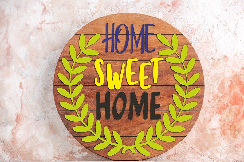 Home Sweet Home Sign Spring Sign SVG Bee SVG Summer Decor - Etsy
