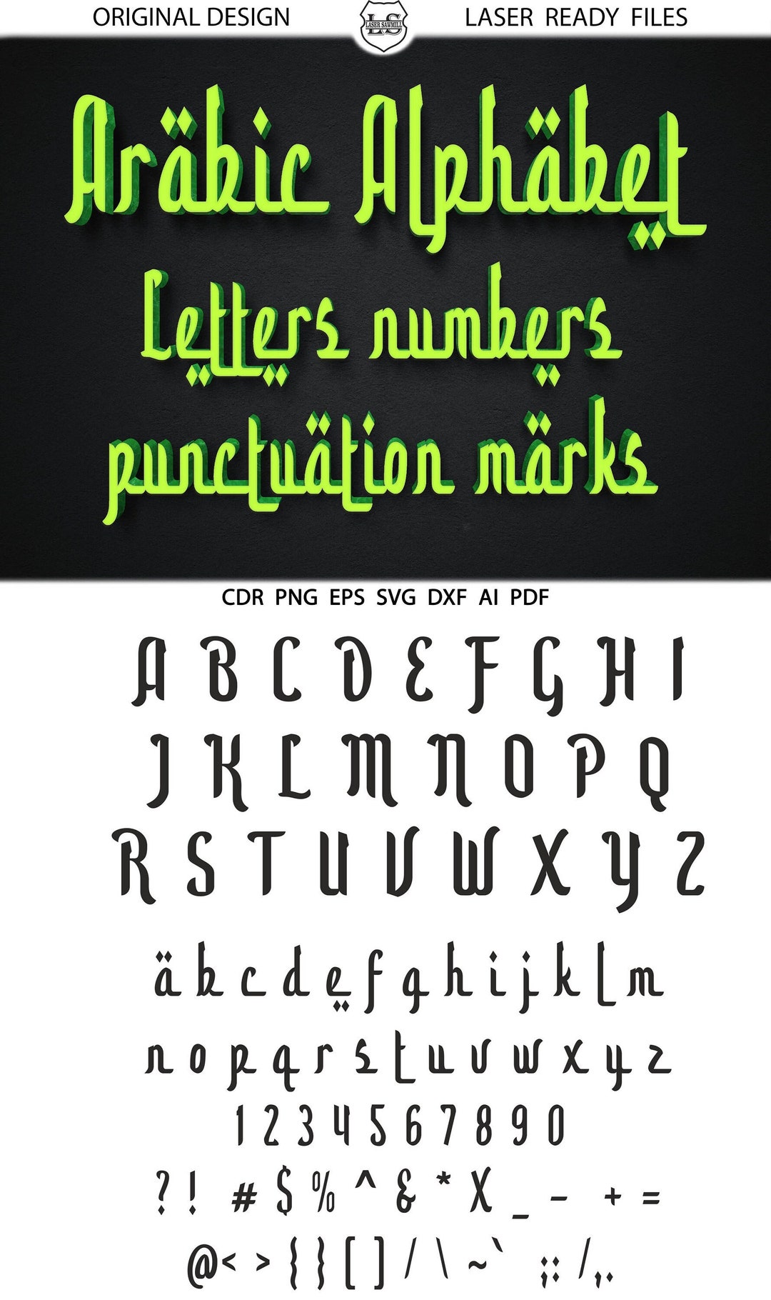Arabic Alphabet Letters, Asia Alphabet Letters SVG Arabic Numbers Font ...
