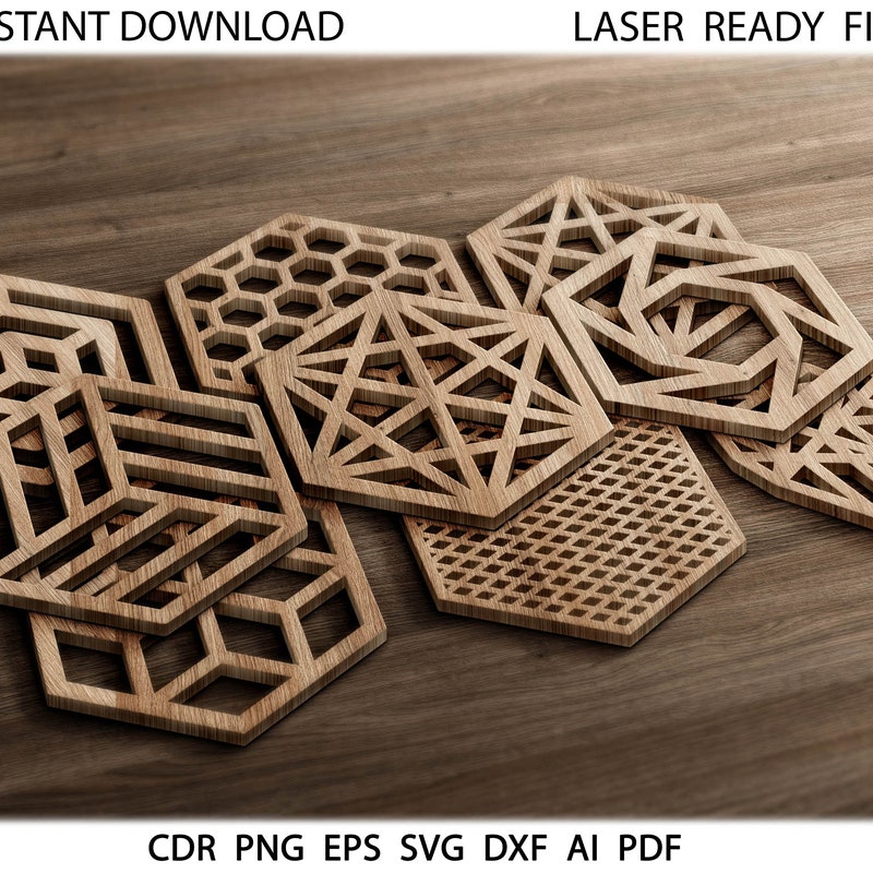 Geometric Coasters - Etsy UK