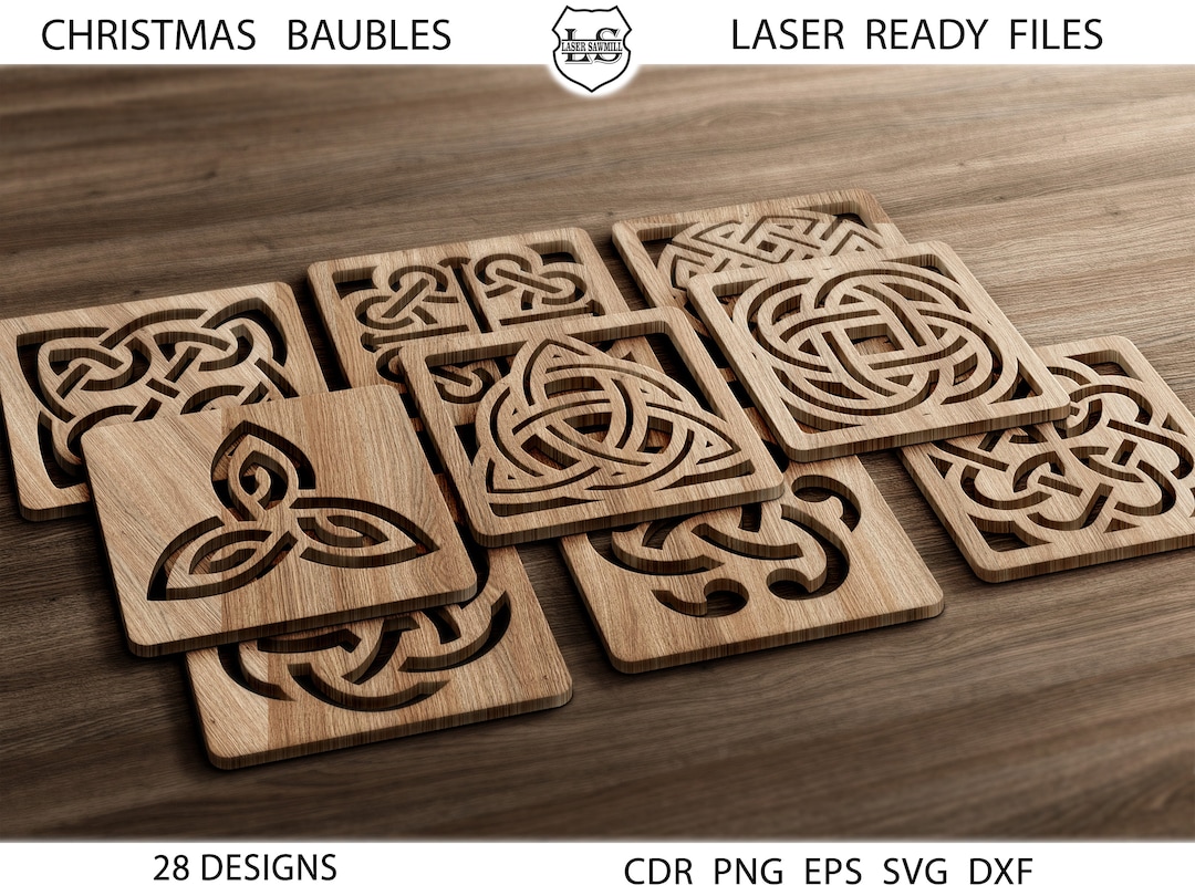 16 Celtic Coasters SVG, SVG Celtic Knot, Home Decor SVG, Coaster Grill ...