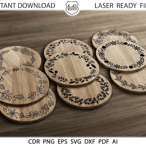 Fall Coasters - Etsy