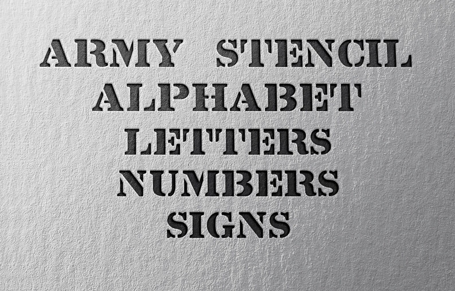 ARMY Alphabet Letters Army Numbers Stencil Letters SVG Army - Etsy