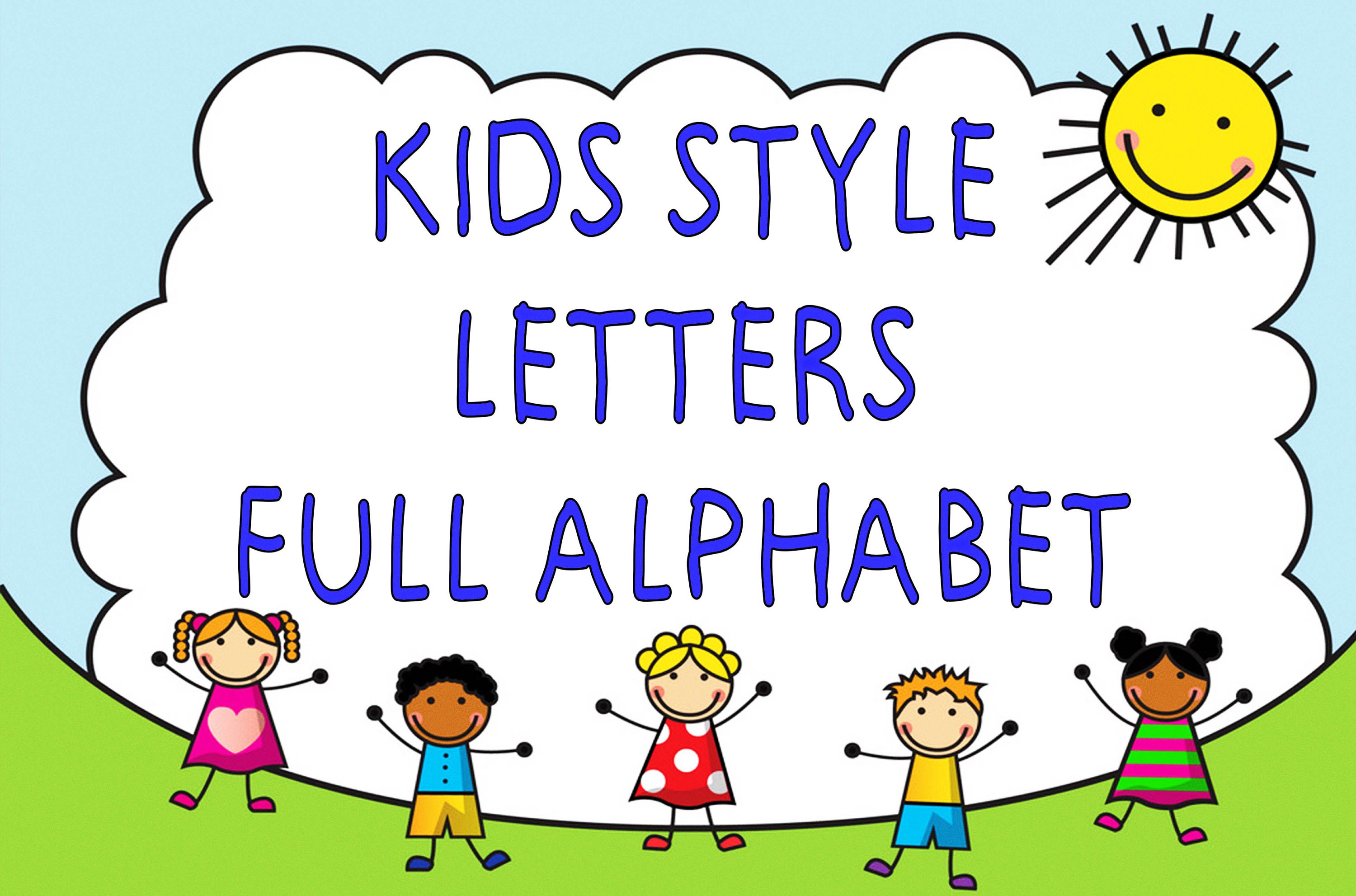 Kids Alphabet Svg Children Alphabet Cuttable File Silhouette - Etsy ...