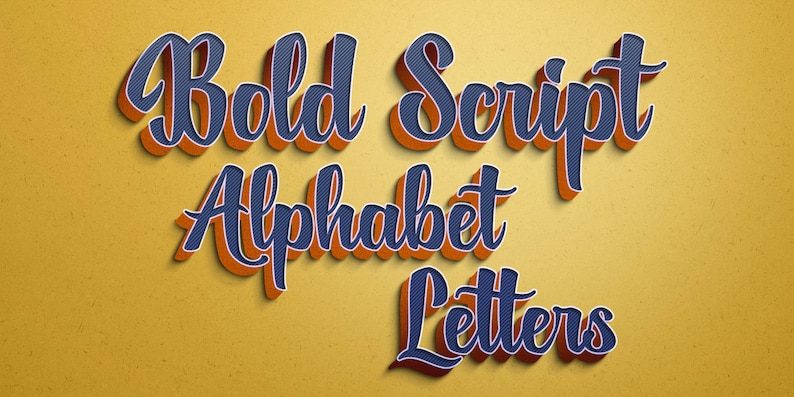 Modern Script Alphabet Letters SVG DXF Alphabet DXF Vintage - Etsy