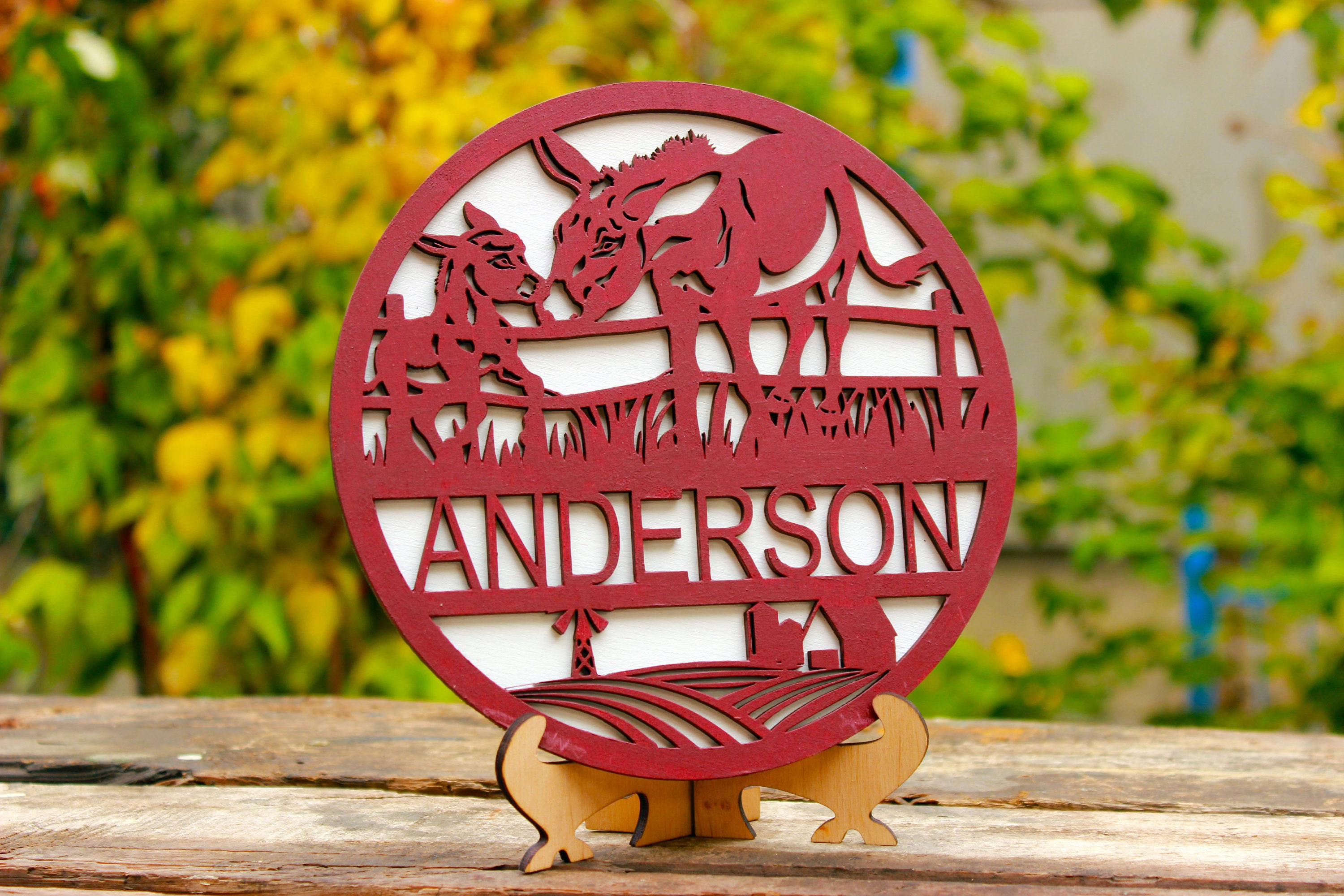 Farm animals life scene Cut Files svgf files for glowforge | Etsy