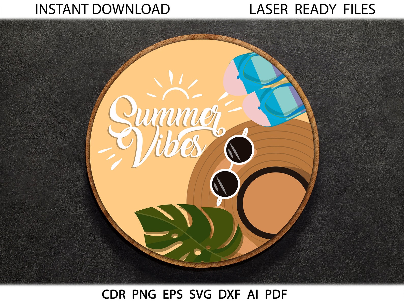 Summer Vibes Sign Svg Summer Vibes SVG Welcome Sign SVG Door - Etsy
