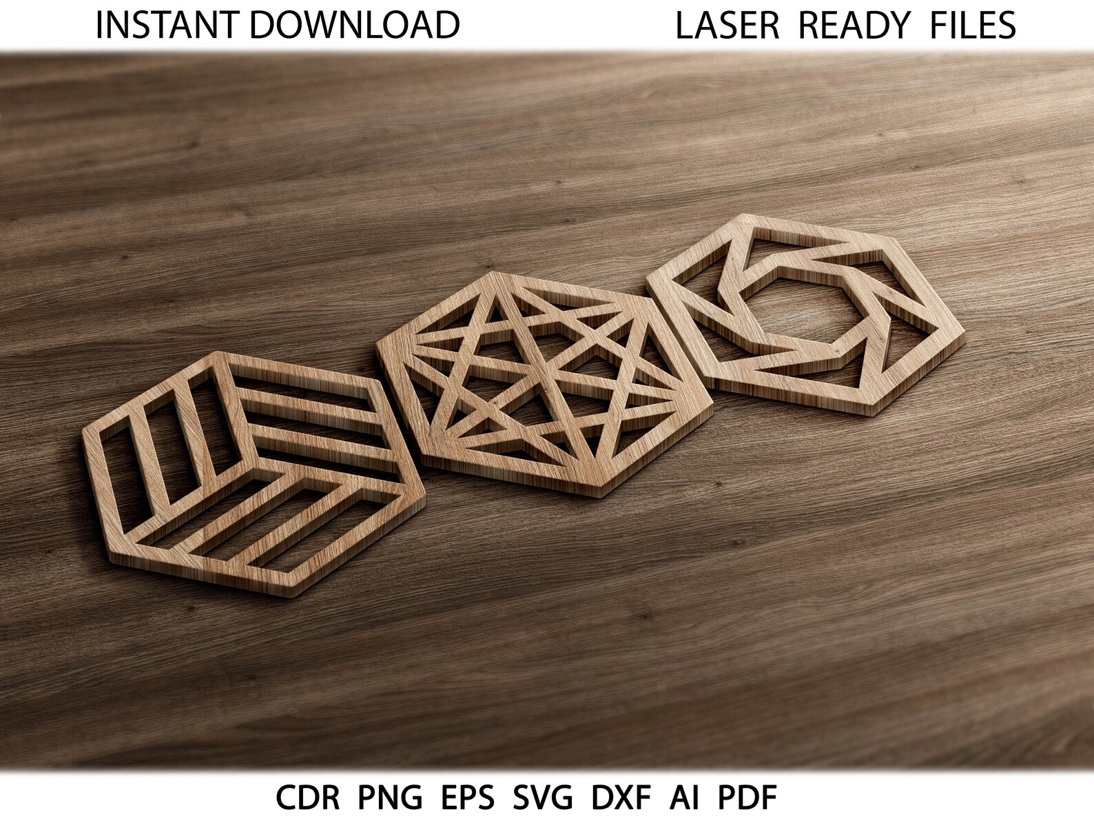 30 Geometric Coasters Svg Panels Collection Geometric - Etsy