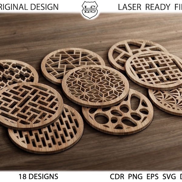 Wood Coasters - Etsy