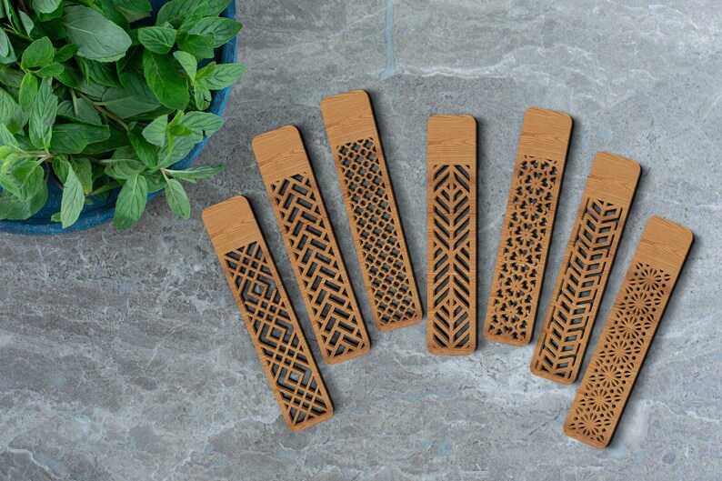32 Bookmarks SVG Bundle Laser Cut Files Glowforge CNC Wood Leather Book ...