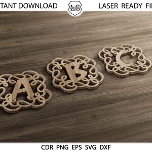 Glowforge Alphabet, Glowforge Letters A-Z Svg,monogram,wedding,alphabet ...