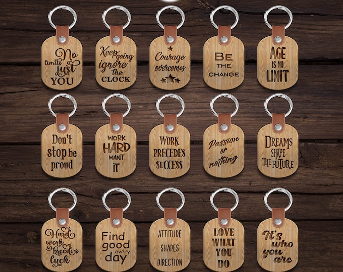 Glowforge SVG Keychains, Laser Cut Keychains Files, Adwenture Keychains ...
