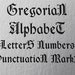 GREGORIAN Alphabet Letters | Gregorian Numbers | Gregorian Letters SVG ...