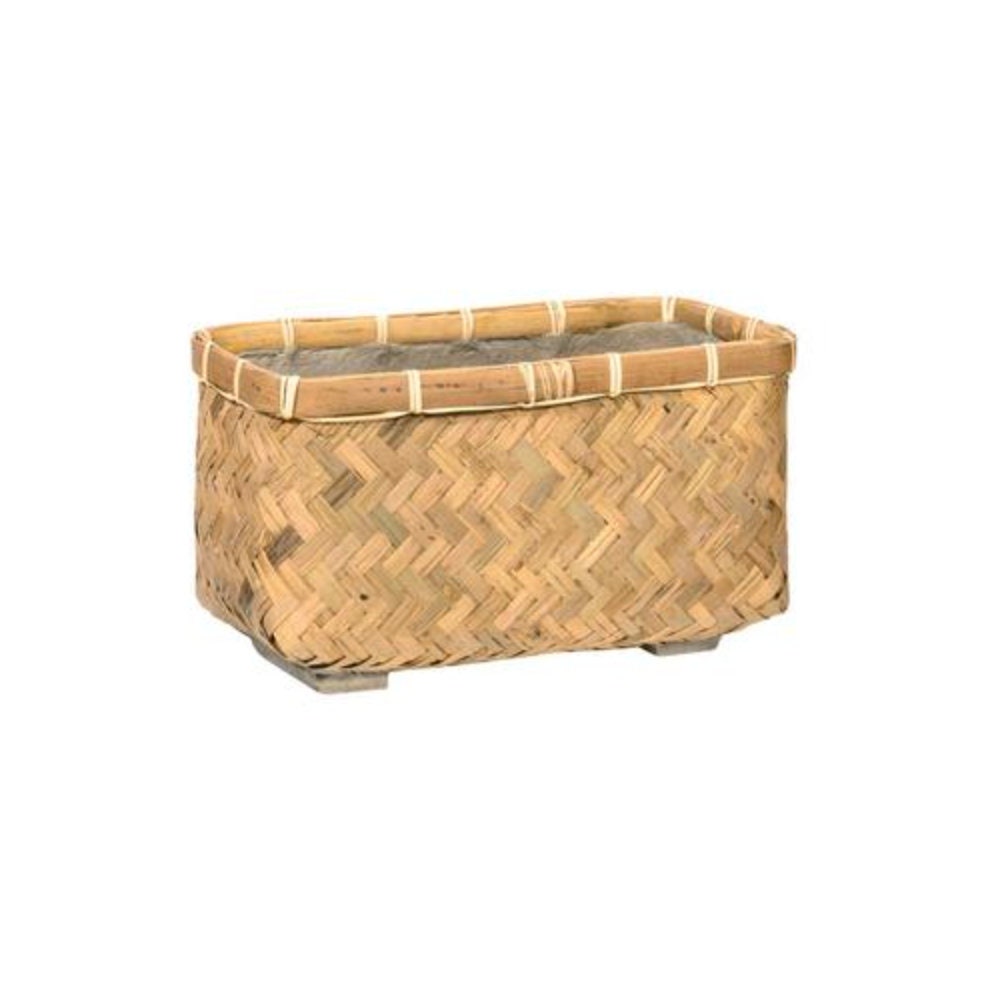Large Bamboo Planter Box / Indoor & Outdoor Plant Basket/ Rectangle ...