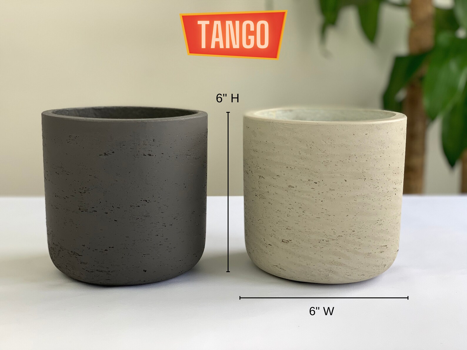 Small - Medium Concrete Planter Pot / Minimalist Handmade Decor ...